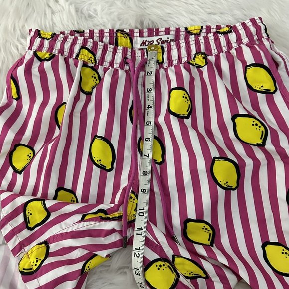 Mr Swim Swim Mr Swim Mens Large Pink Striped Lemon Swim Shorts Trunks Poshmark